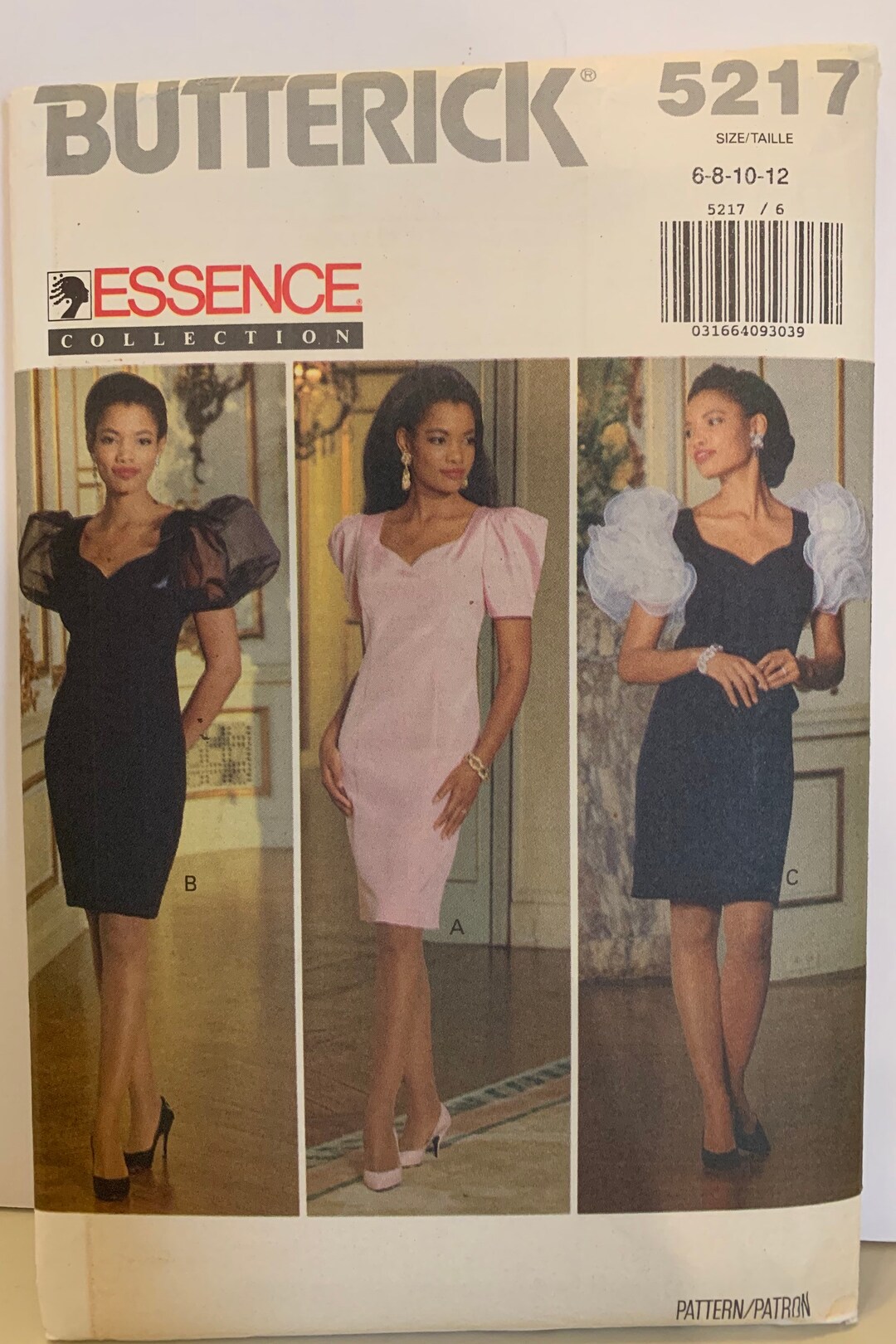 Vintage Butterick 5217 Dress Sewing Pattern Womens Misses and Petite ...