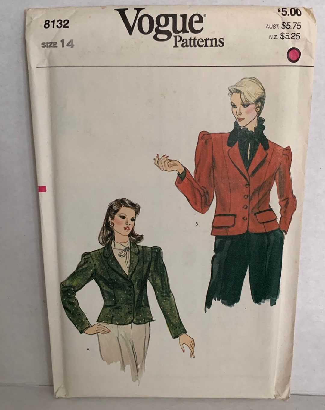 Vogue 8132 Sewing Pattern Womens Misses Misses Petite Lined Jacket ...