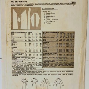 Vintage 1980 Butterick 6903 Misses Half Size Dress for the Shorter ...