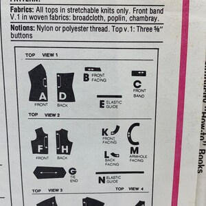 Vintage 70s Simplicity 8082 Knit Midriff Halter and Strapless Tops ...