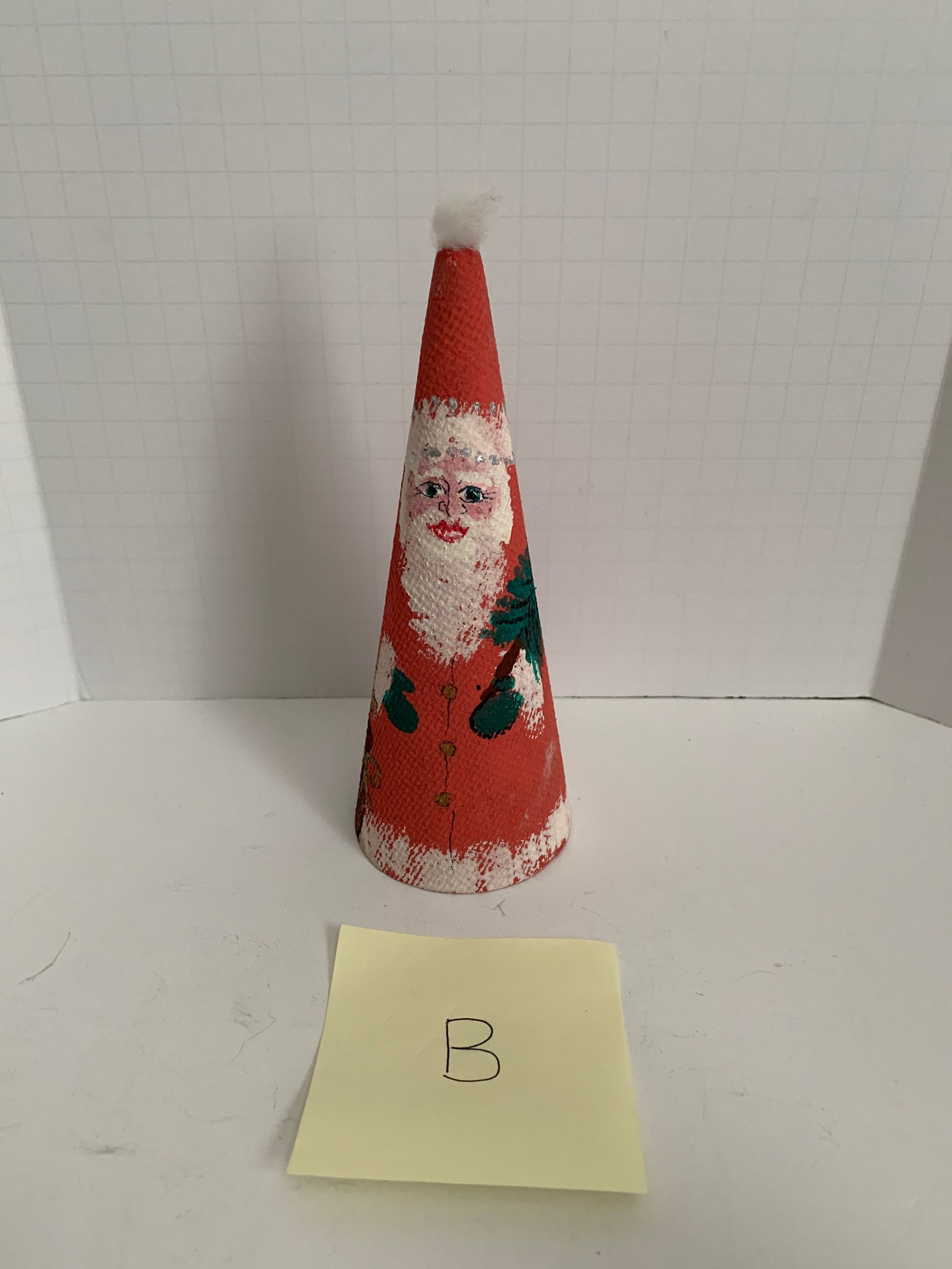 Hand Painted Santa Cones Christmas Primitive Farmhouse Decor - Etsy