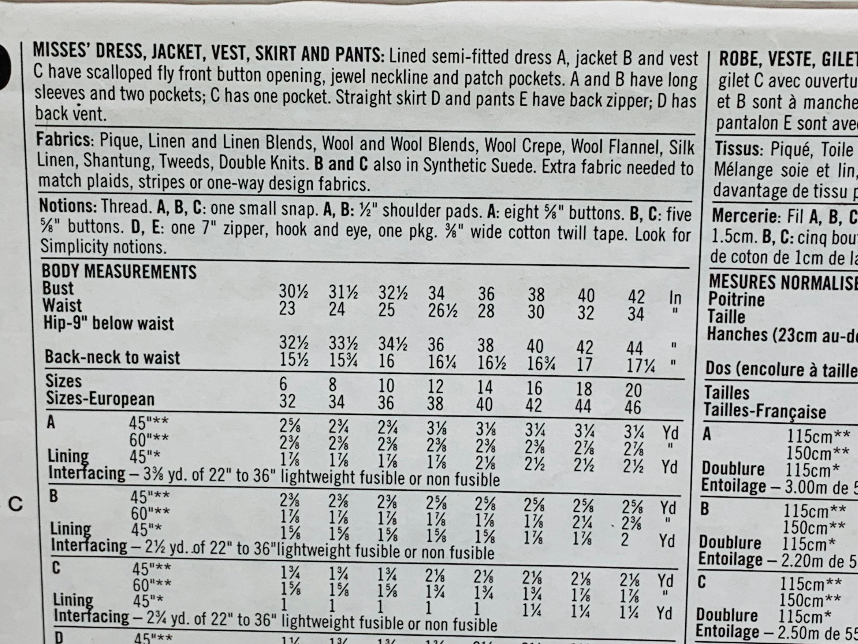 Vintage 90s Simplicity 8849 Millennium Misses Dress Jacket - Etsy