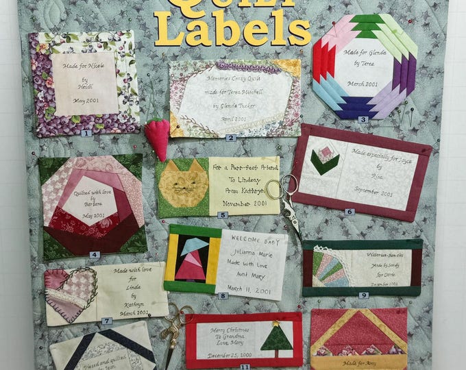 Foundation Pieced Quilt Labels for the Quilter Pattern Booklet 4196 30 ...