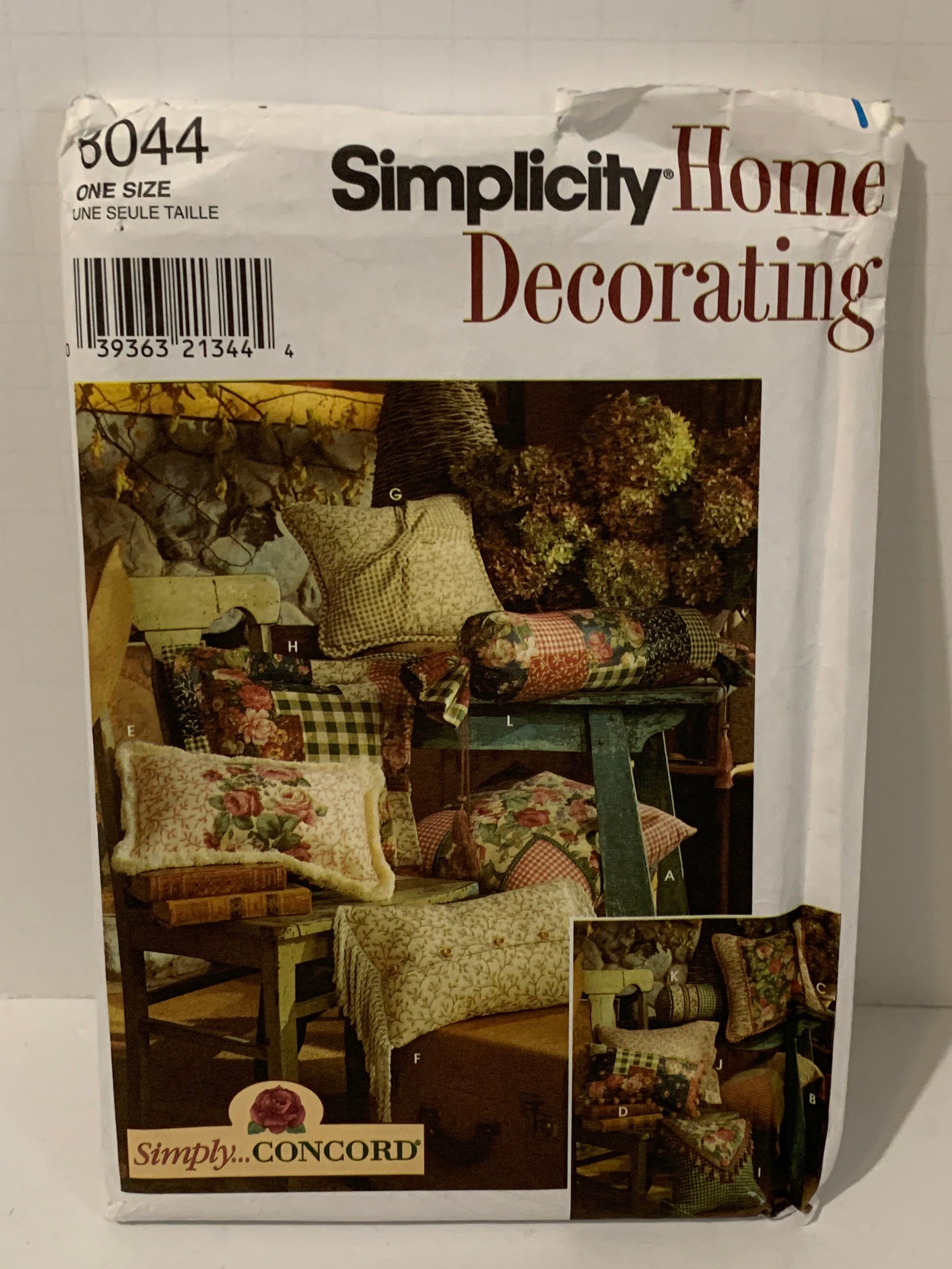 Simplicity 8044 Pillows Sewing Pattern 12 Decorator Styles | Etsy