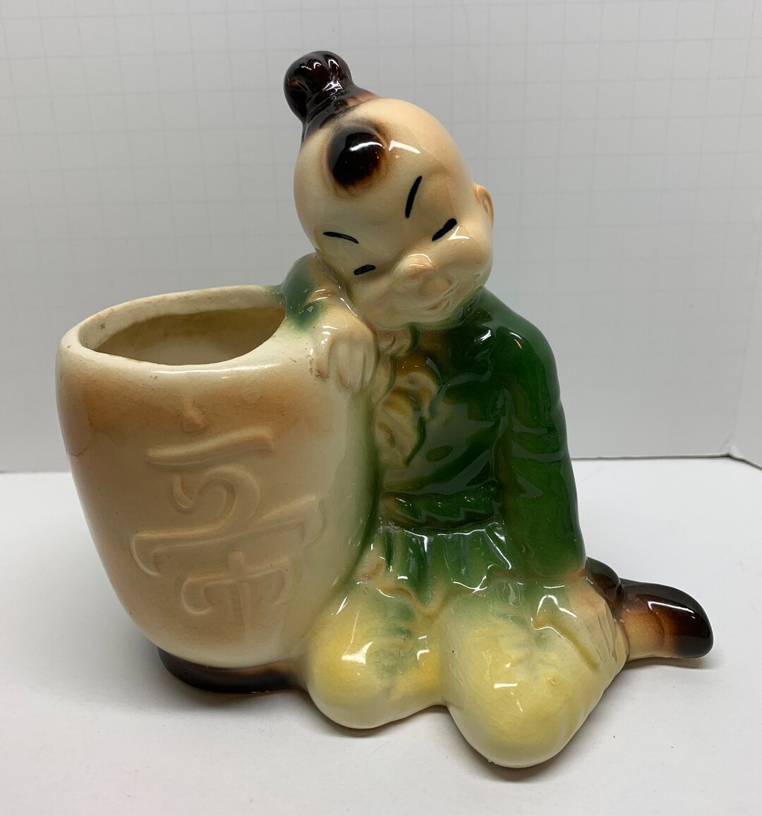 Vintage Asian Ceramic Planter Royal Copley Pottery Mid Century Circa ...