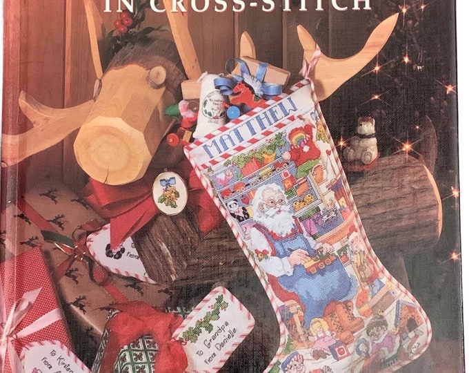 Christmas Stockings in Cross-stitch Hardcover Pattern Book Kooler ...