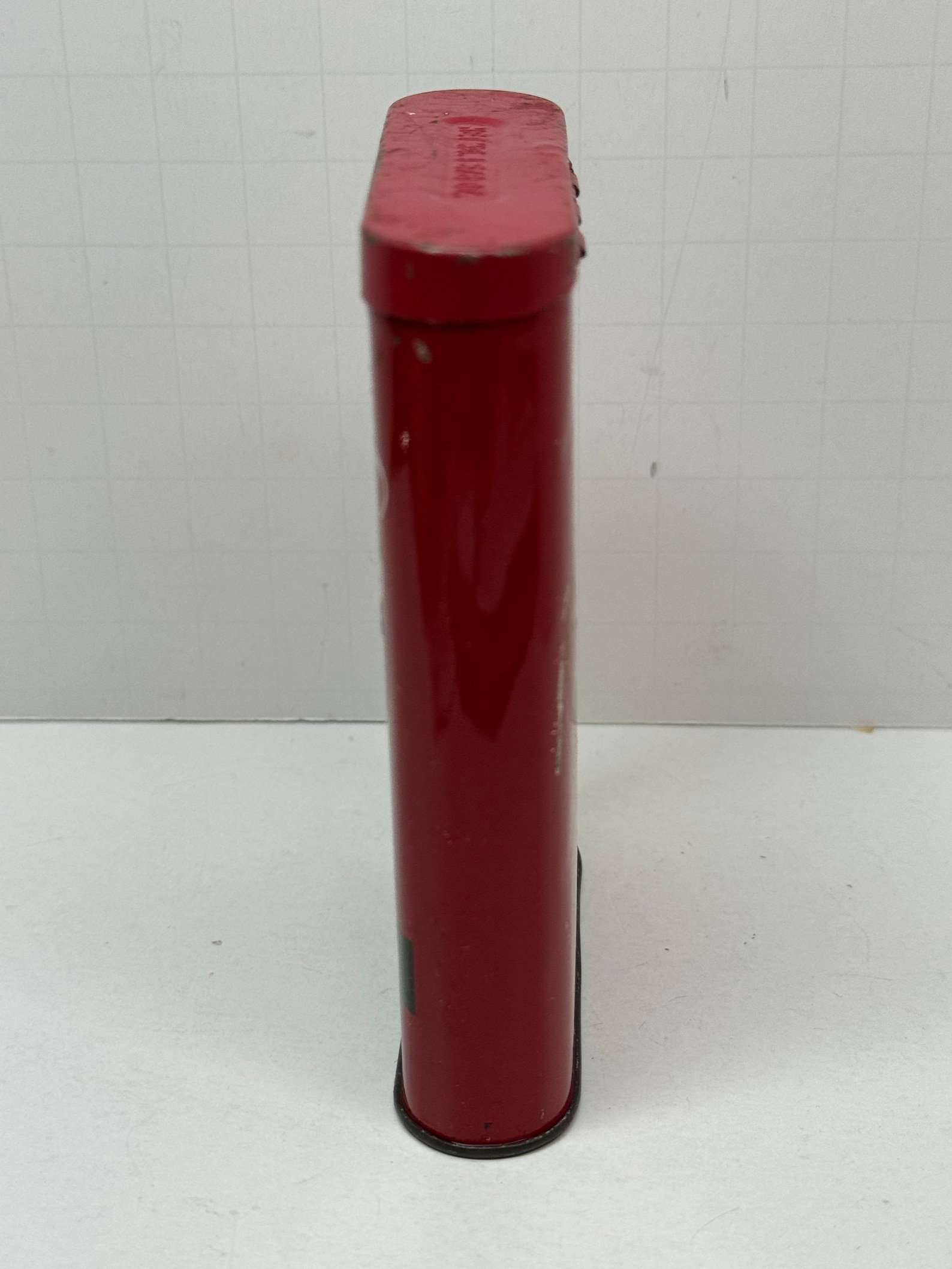 Vintage 1970s Velvet Pipe & Cigarette Tobacco Tin Red Smoking ...