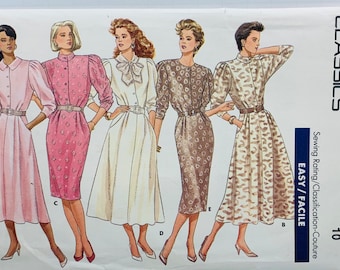 Vintage 80s Vogue 8032 Sewing Pattern Womens Misses Dressy Jacket Skirt ...