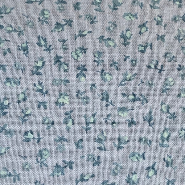 Light Blue Calico Fabric - Etsy