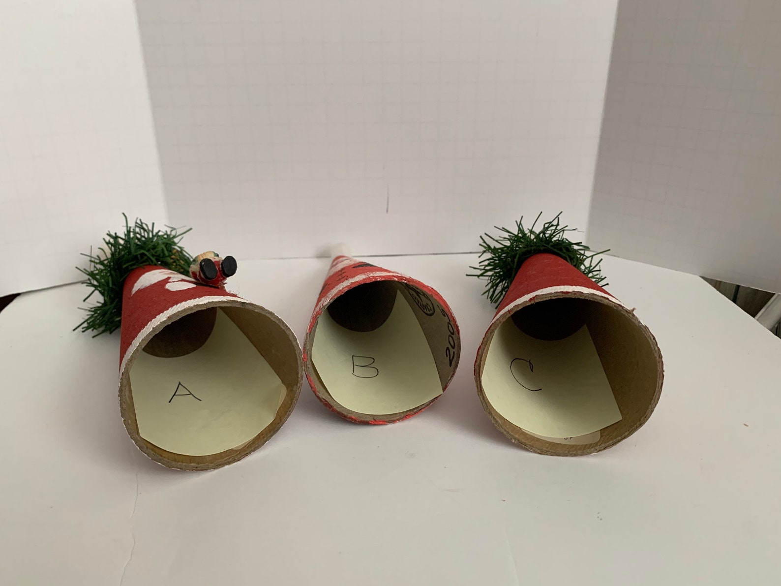 Hand Painted Santa Cones Christmas Primitive Farmhouse Decor - Etsy
