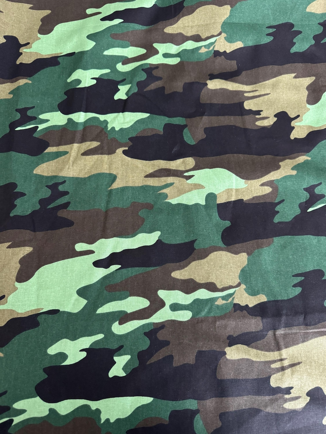 Green Camouflage Cotton Fabric Camo by the Yard - Etsy
