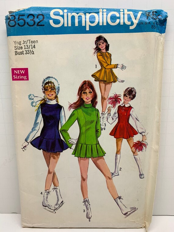 Vintage 1960s Simplicity 8532 Junior and Teens Cheerleader and - Etsy