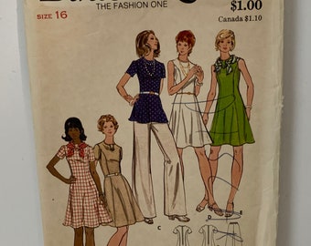 Vintage 1980 Butterick 6903 Misses Half Size Dress for the Shorter ...