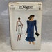 Vintage Vogue 8291 Women's Misses Sewing Pattern Dress 2 Styles Size 12 ...