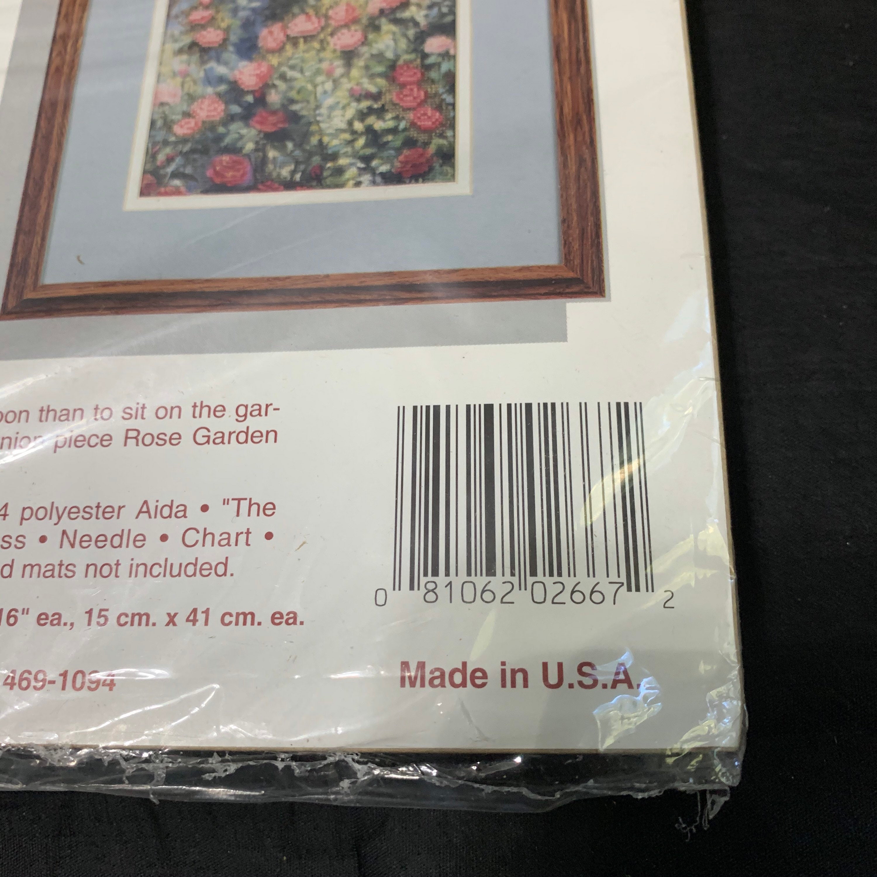 Cottagecore Rose Colonnade Floral Counted Cross Stitch Kit Set of 2 ...