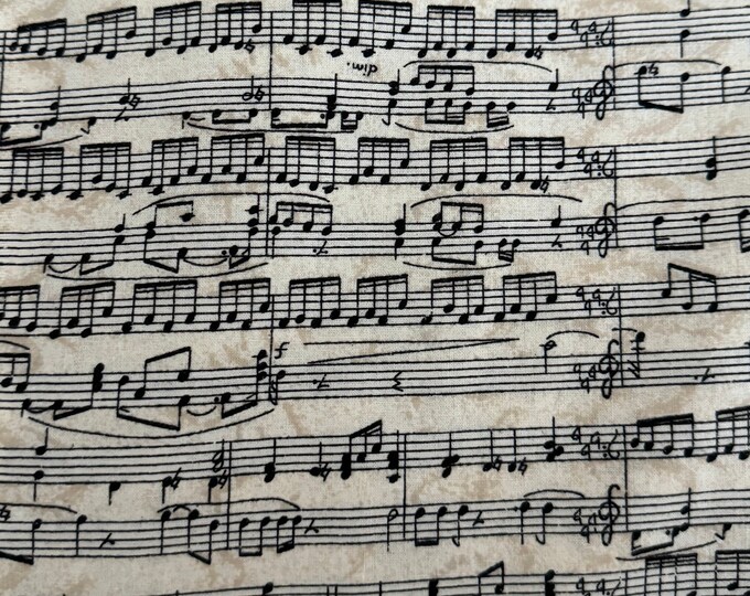 Sheet Music Cotton Fabric Musical Notes Fabric Traditions 5253 Music ...