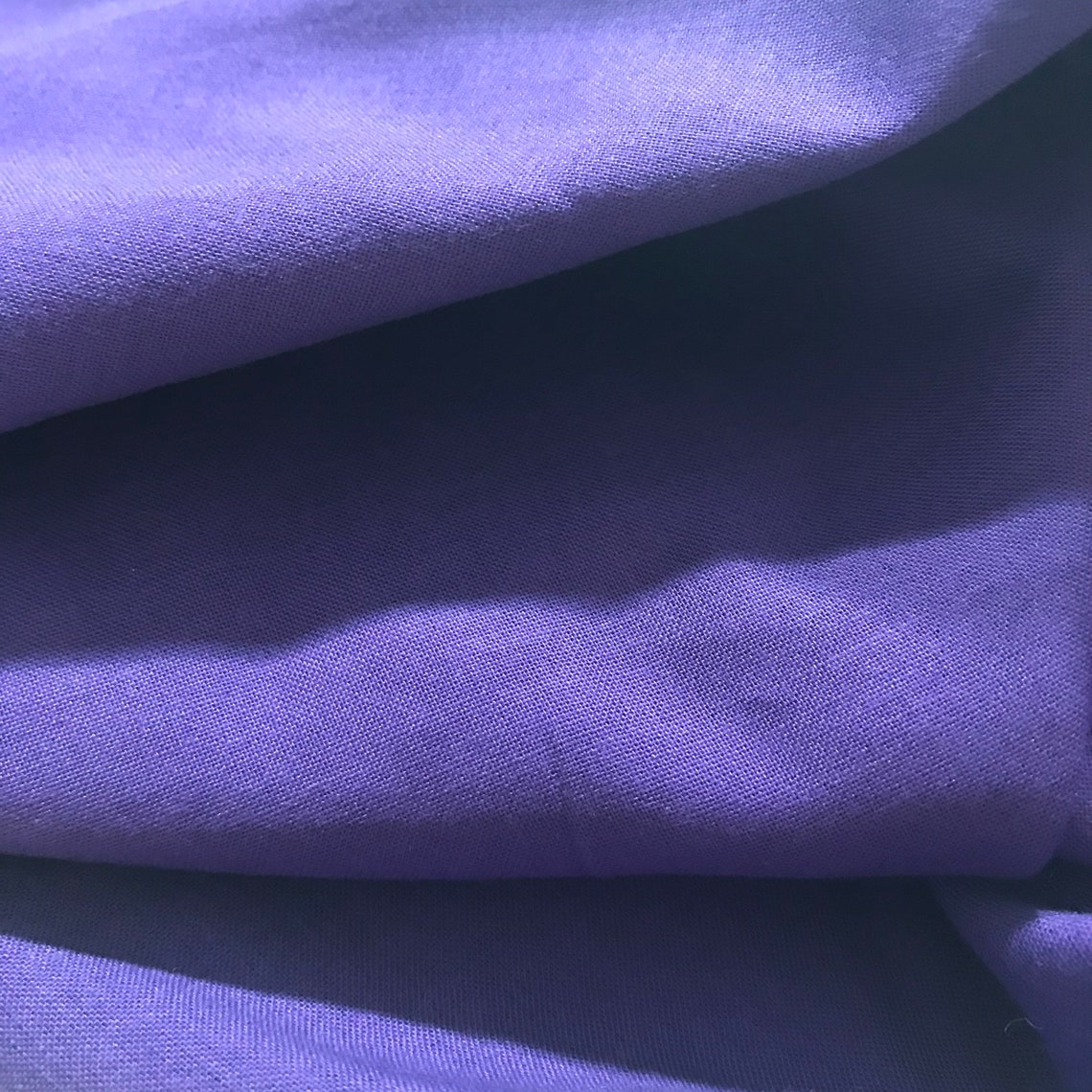 Deep Purple Cotton Fabric Solid Color One Yard - Etsy