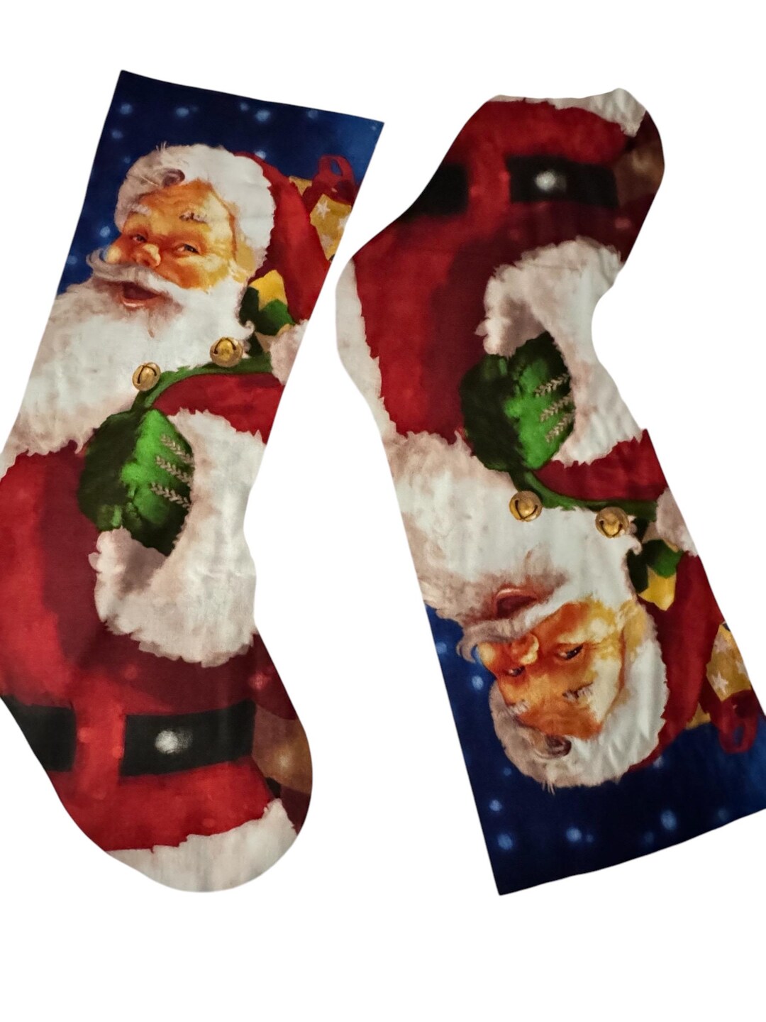 Santa Claus Christmas Stocking Fabric Panel Santa’s Surprise 20612 ...