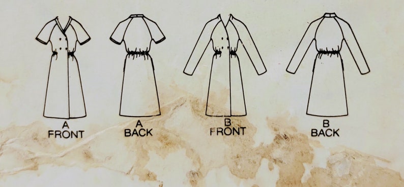 Vintage 1980 Butterick 6903 Misses Half Size Dress for the - Etsy