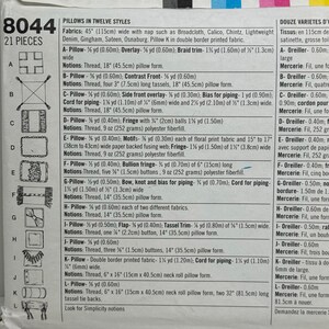 Simplicity 8044 Pillows Sewing Pattern 12 Decorator Styles Home Decor ...