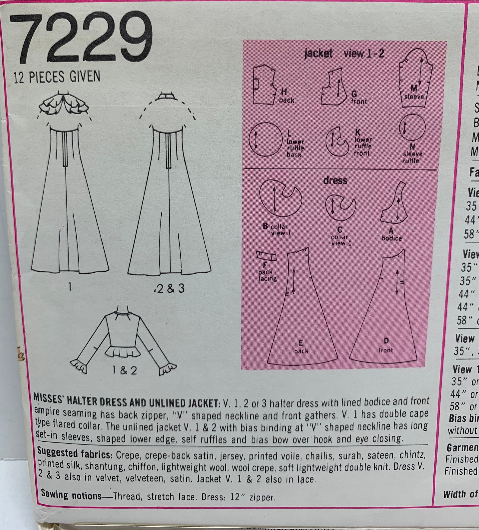 UNCUT Vintage 70s Simplicity 7229 BOHO Halter Top Dress and - Etsy