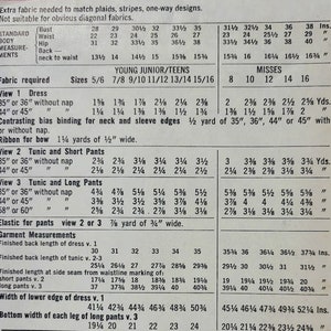 Vintage Simplicity 8783 Young Junior/teen and Misses Pants in Two ...