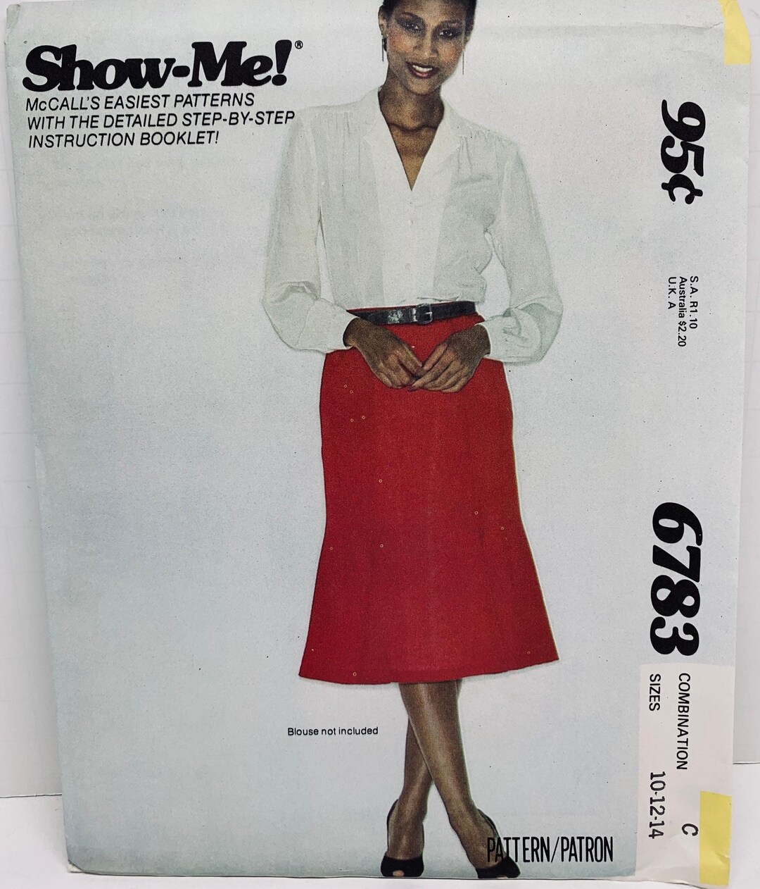 Misses Easy to Sew Skirt Sewing Pattern Mccall’s 6783 Gored With ...