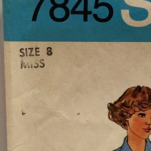 Vintage Simplicity 7845 Dress With Yoke Sewing Pattern Women’s Misses ...