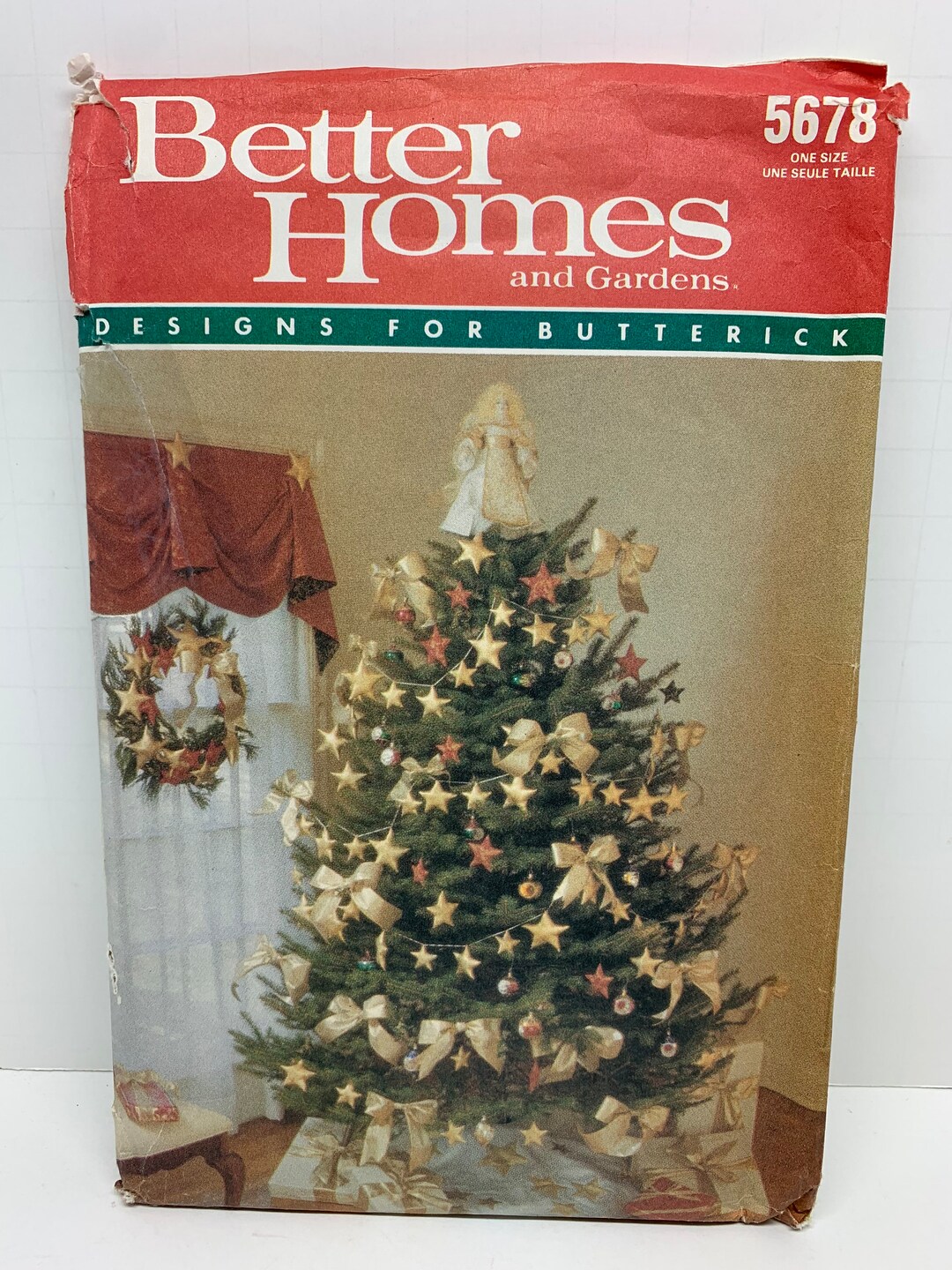 Butterick 5678 Christmas Craft Sewing Pattern Angel Tree Topper, Doll ...