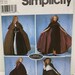 Misses Designer Cape Cloak Sewing Pattern Simplicity 5794 Teresa ...