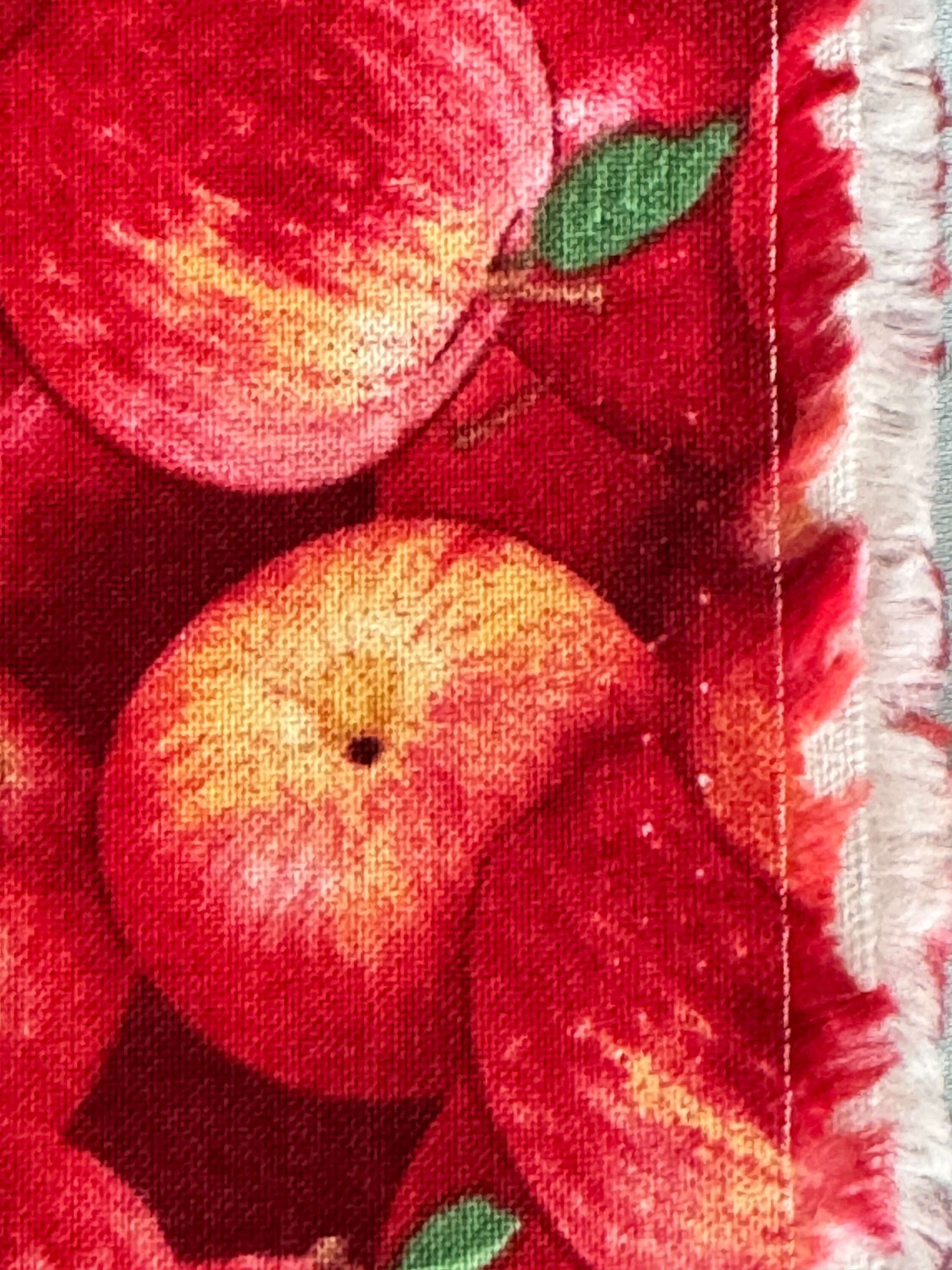 Bright Red Apple Fabric Cotton Elizabeth’s Studio Pattern 260, QSQ ...