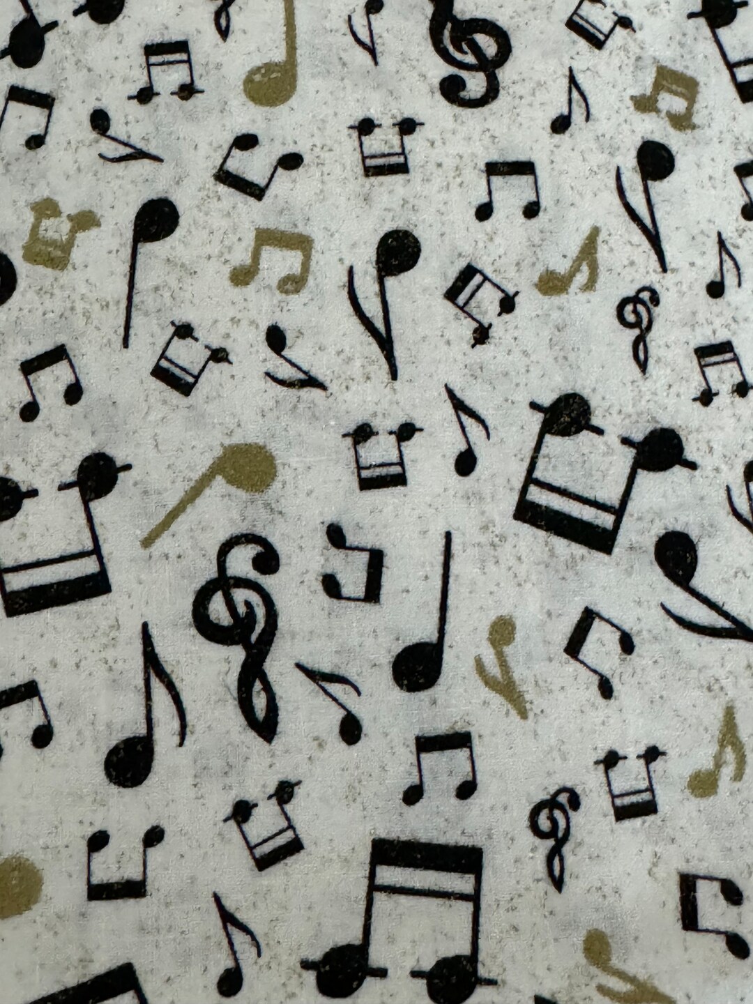 Musical Notes and Clefs Cotton Fabric Music Lover Fabric Traditions ...