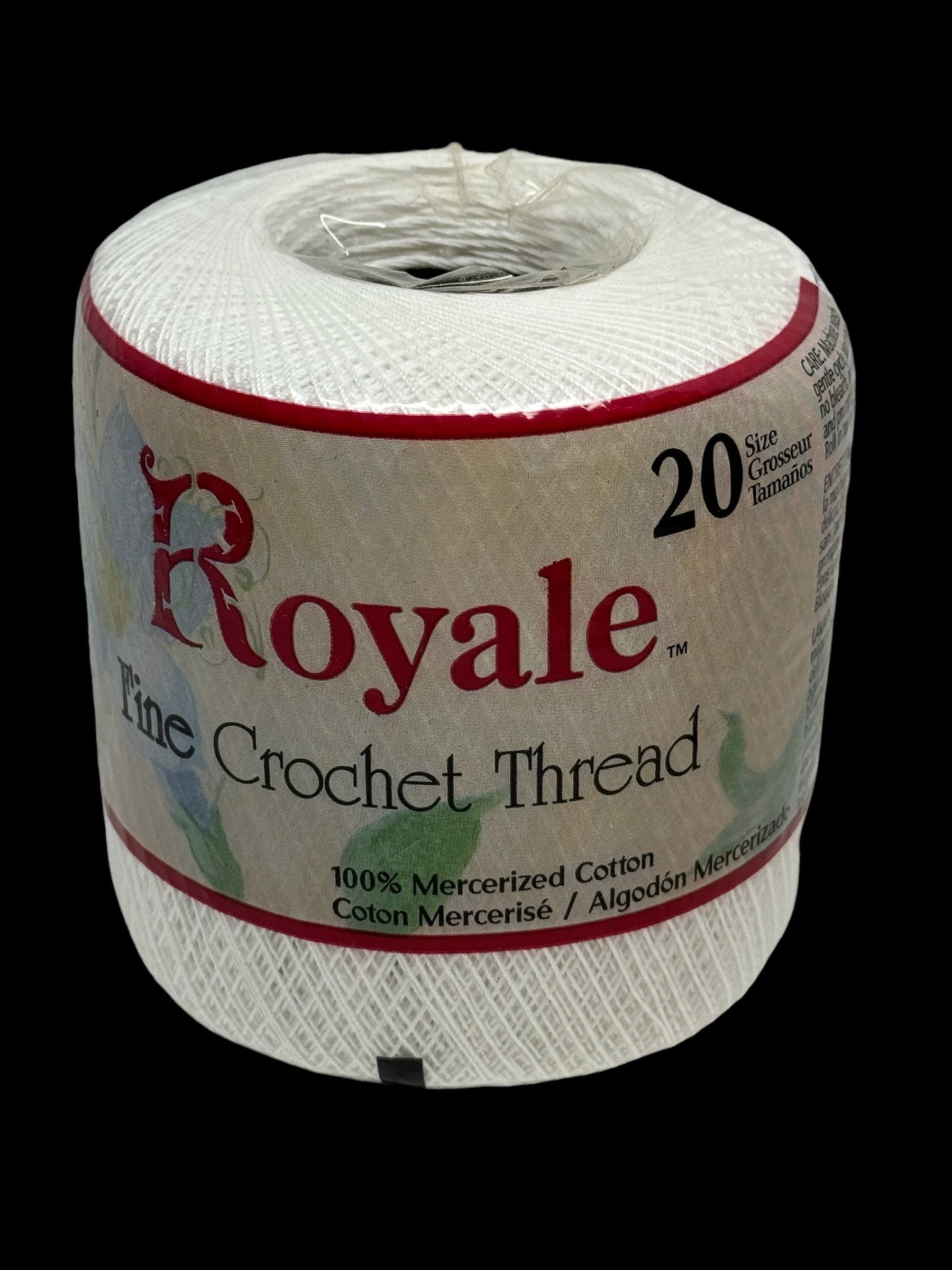 Crochet Thread Coat’s Clark’s Big Ball Royale 3 Ply White Multicolor ...