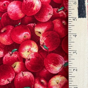 Bright Red Apple Fabric Cotton Elizabeth’s Studio Pattern 260, QSQ ...