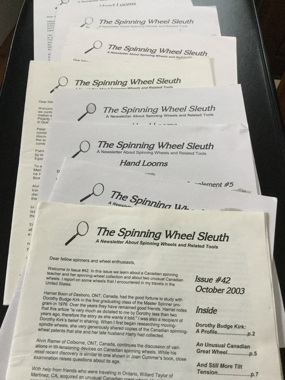 Back Issues Spinning Wheel Sleuth - Etsy