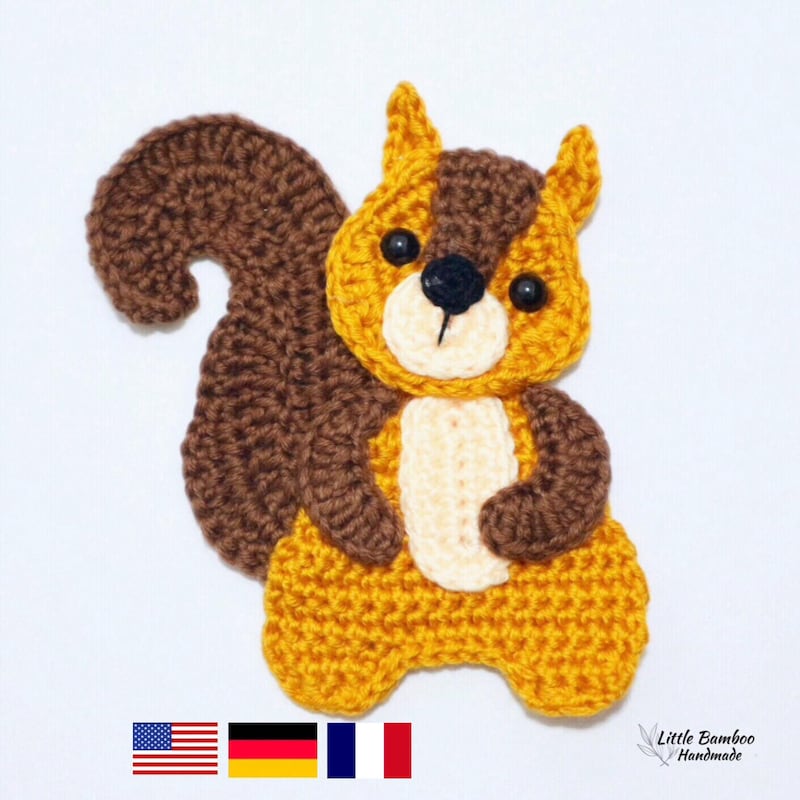Squirrel Applique - Etsy