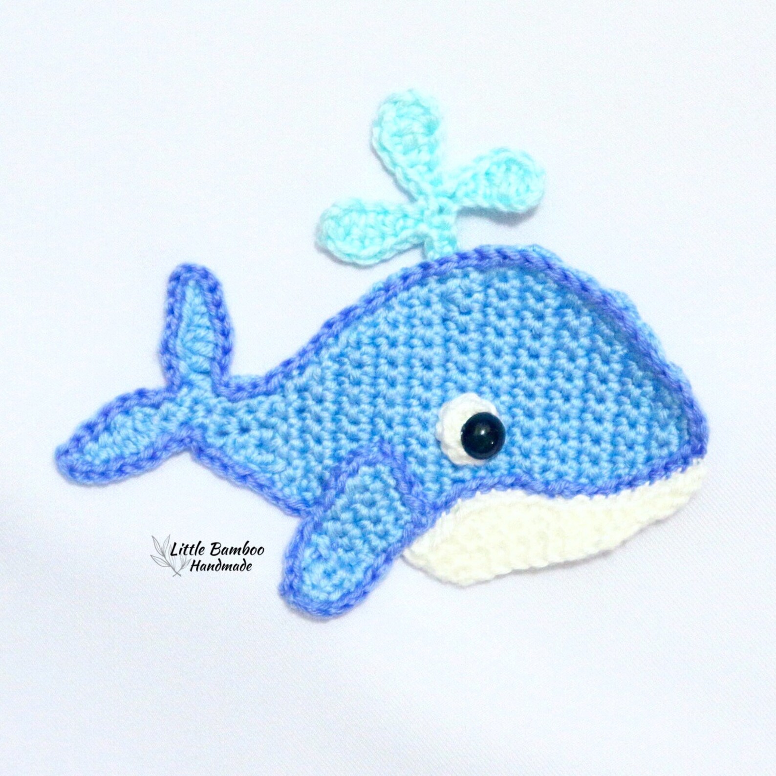 Pattern-whale and Dolphin Applique-crochet Pattern Pdf - Etsy