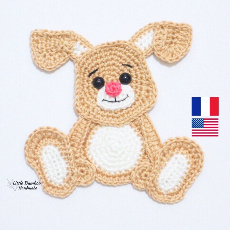 Rabbit Applique - Etsy