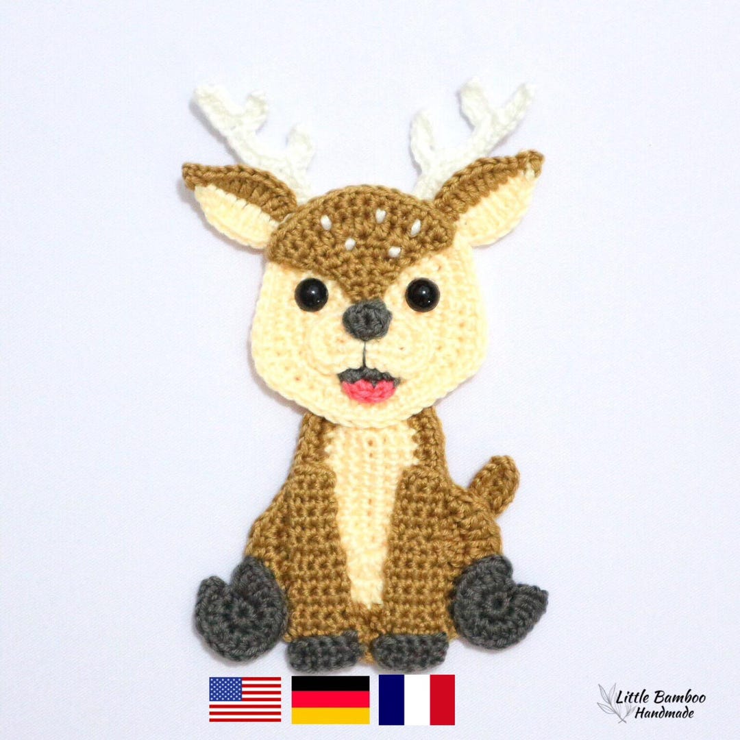 PATTERN- Deer Applique-crochet Pattern, Pdf - Etsy