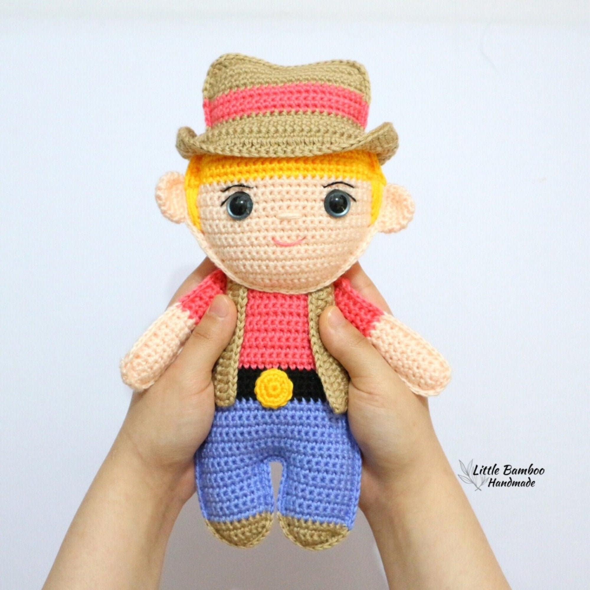 PATTERN Cowboy Ragdoll-crochet Pattern Pdf - Etsy