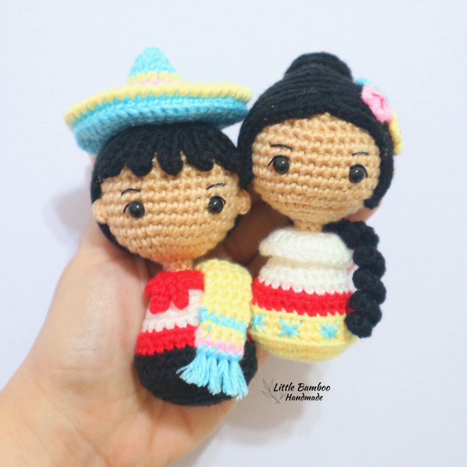 Pattern-mexican Boy and Girl Keychain-crochet Pattern, Pdf - Etsy