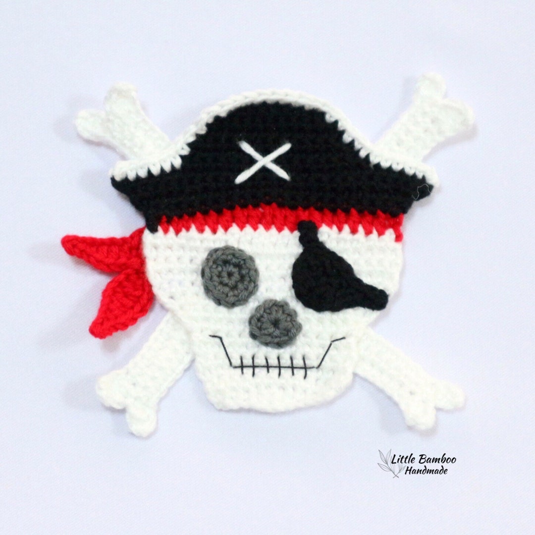 PATTERN- Pirate Skull Applique-crochet Pattern, Pdf - Etsy