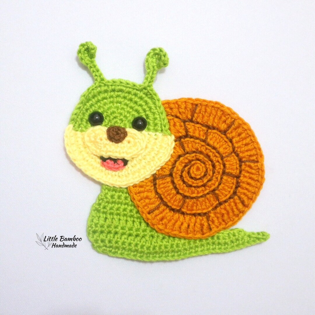 PATTERN Snail Applique-crochet Pattern, Pdf - Etsy Australia