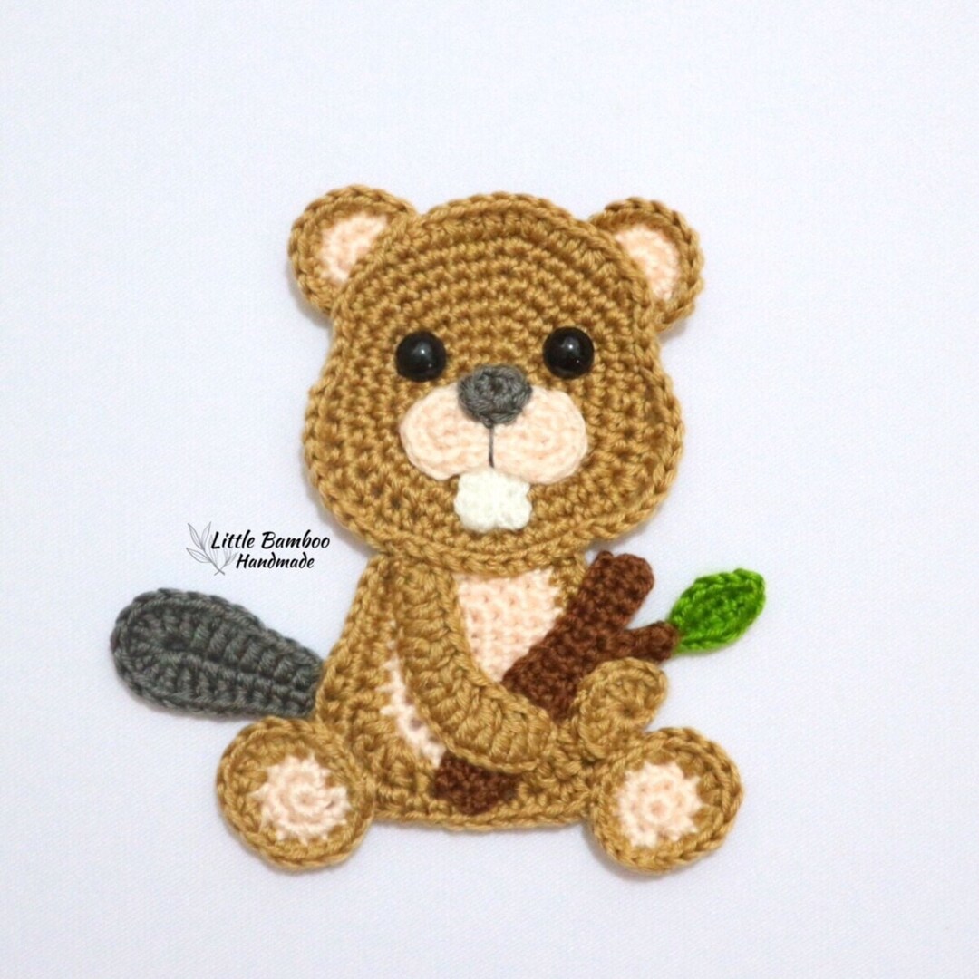 PATTERN- Beaver Applique-crochet Pattern, Pdf - Etsy