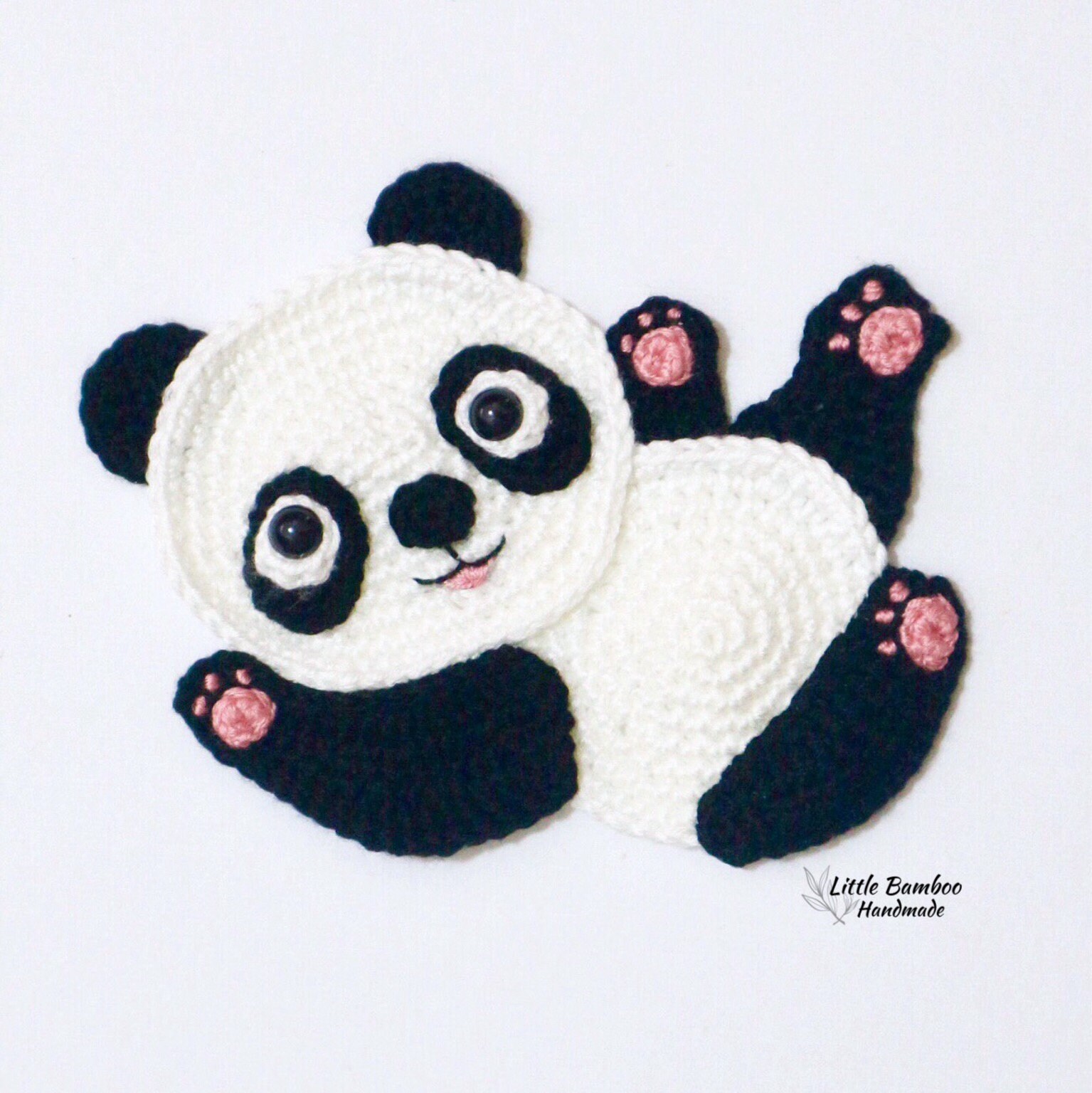 PATTERN Panda Applique-crochet Pattern Pdf - Etsy