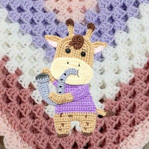 PATTERN- Giraffe Playing Saxophone Applique-crochet Pattern, Pdf - Etsy