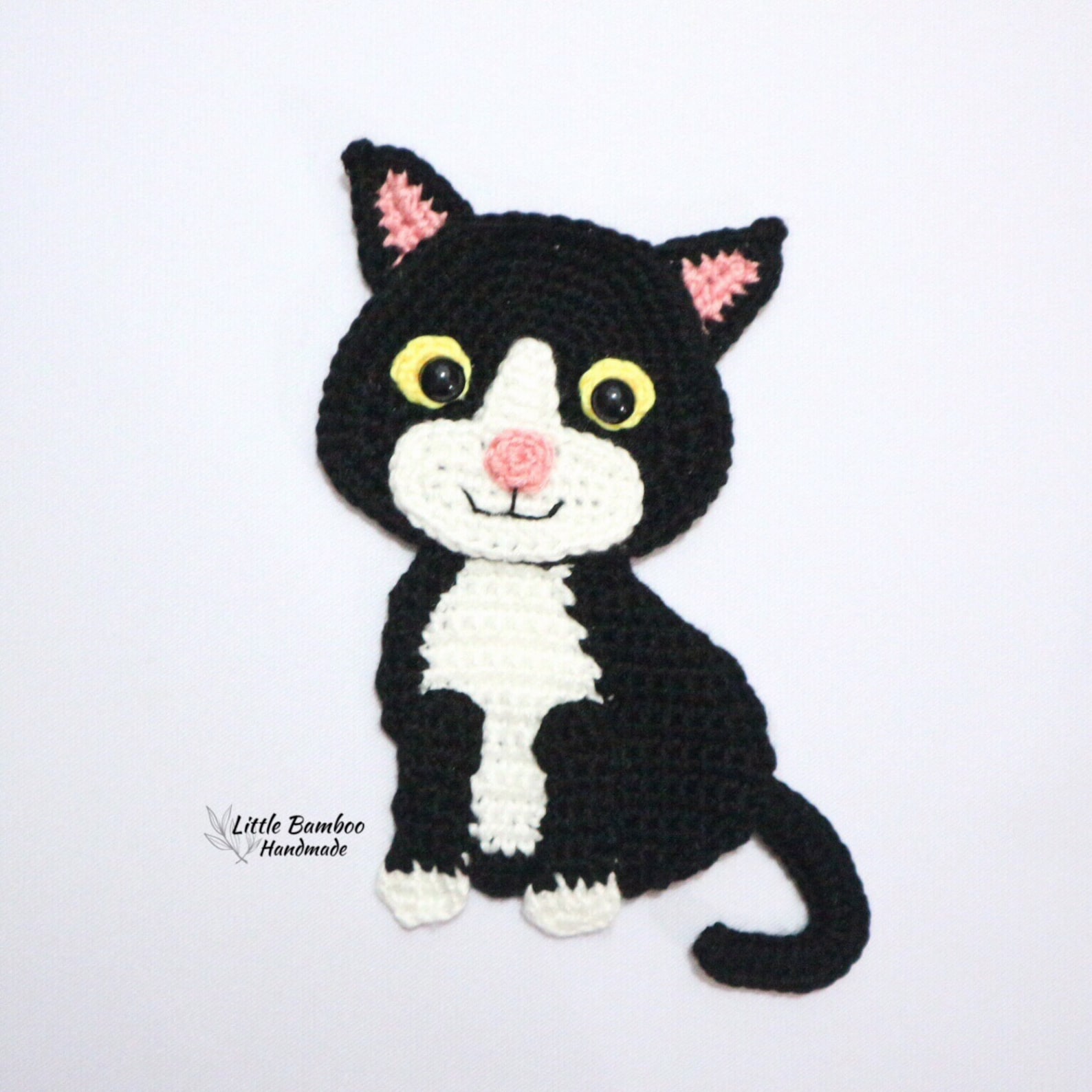 PATTERN Manx Cat Applique crochet Pattern Pdf - Etsy