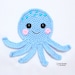 PATTERN- Under the Sea Applique Set A-fish, Crab, Octopus and Stingray ...