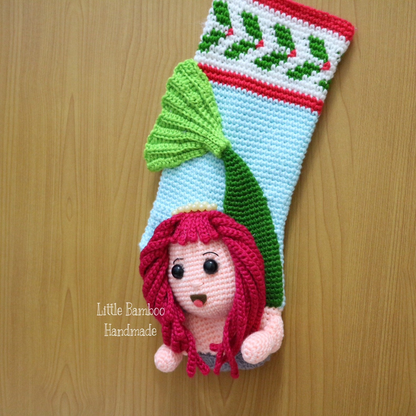 PATTERN - Mermaid Christmas Stocking - Crochet Pattern, Pdf - Etsy