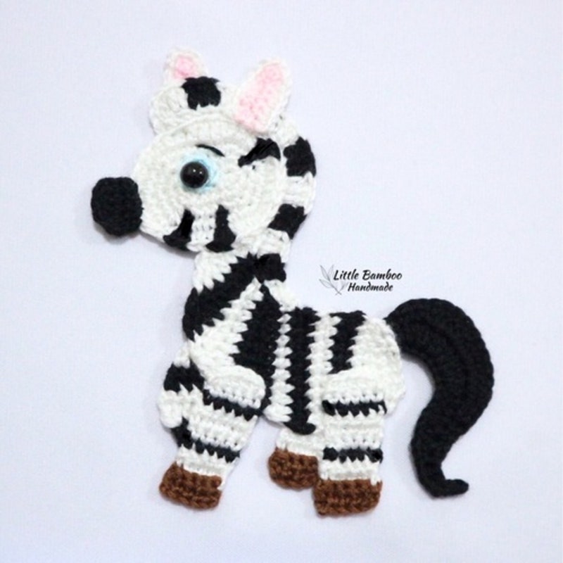 Zebra Applique - Etsy